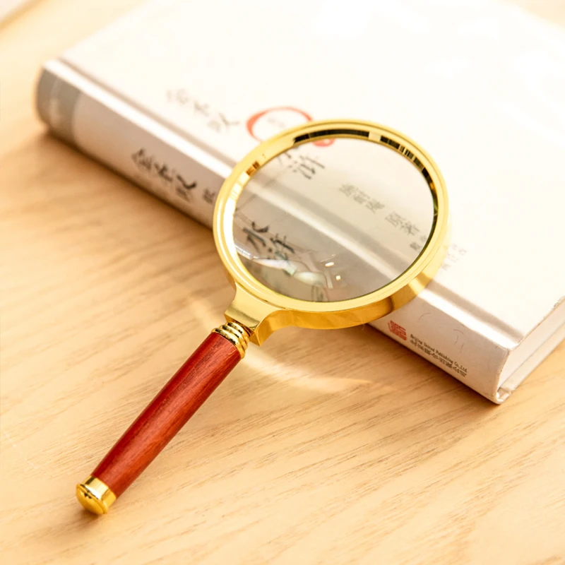 8X-Magnifying-Glass-60mm-70mm-80mm-90mm-100mm-Handheld-Magnifier ...