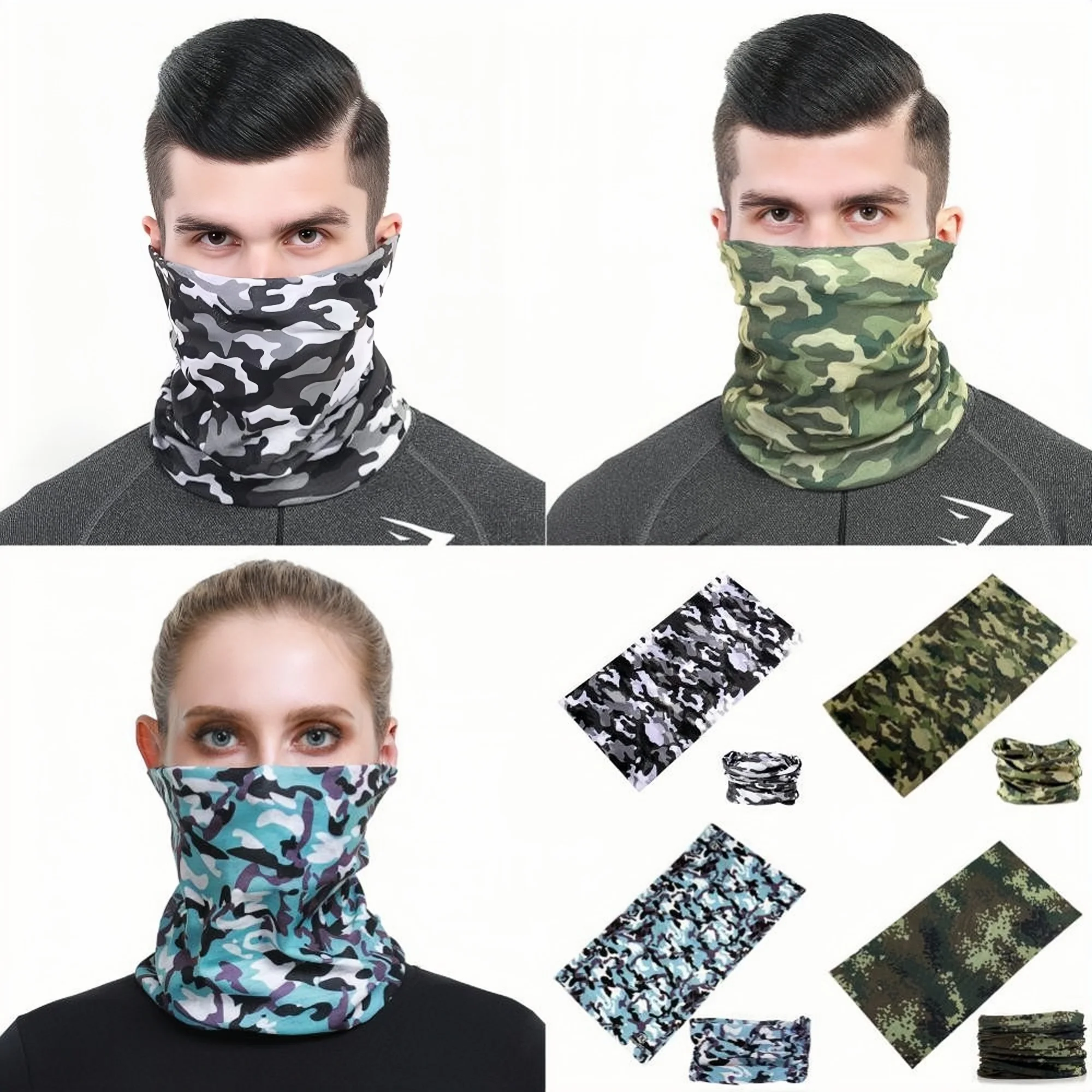 Camouflage-Head-Scarf-Mask-For-Men-Women-Cycling-Bandanas-Summer-Sun ...