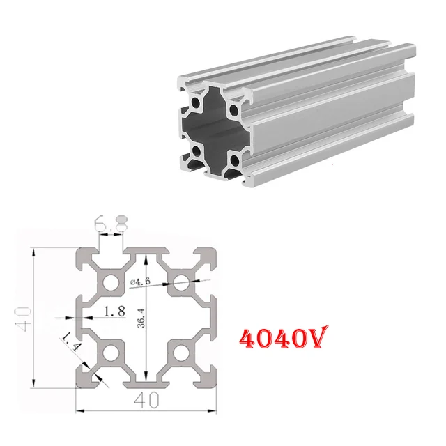 1pcs 4040 4080 40120 40160 Aluminum Extrusion Profile Frame Anodized ...