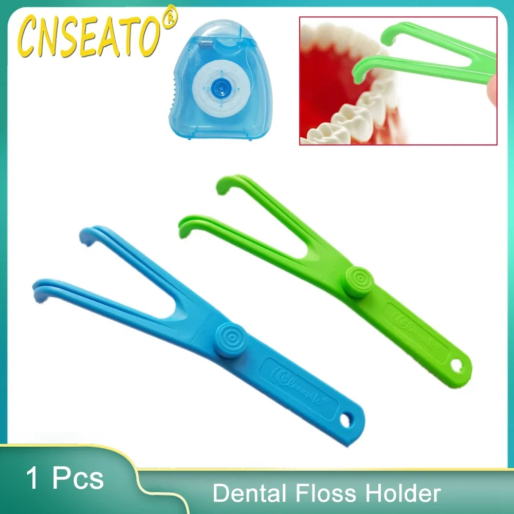 Dental-Floss-Holder-Aid-Reusable-Oral-Hygiene-Tooth-Pick-Flosser ...