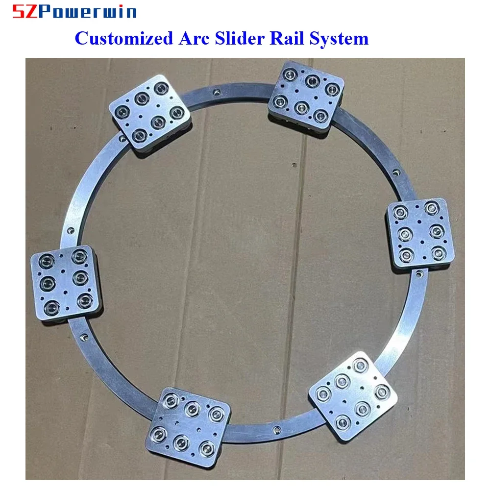 High Grade Customized Slider Rail Track System R75 R100 R150 R200 Arc ...
