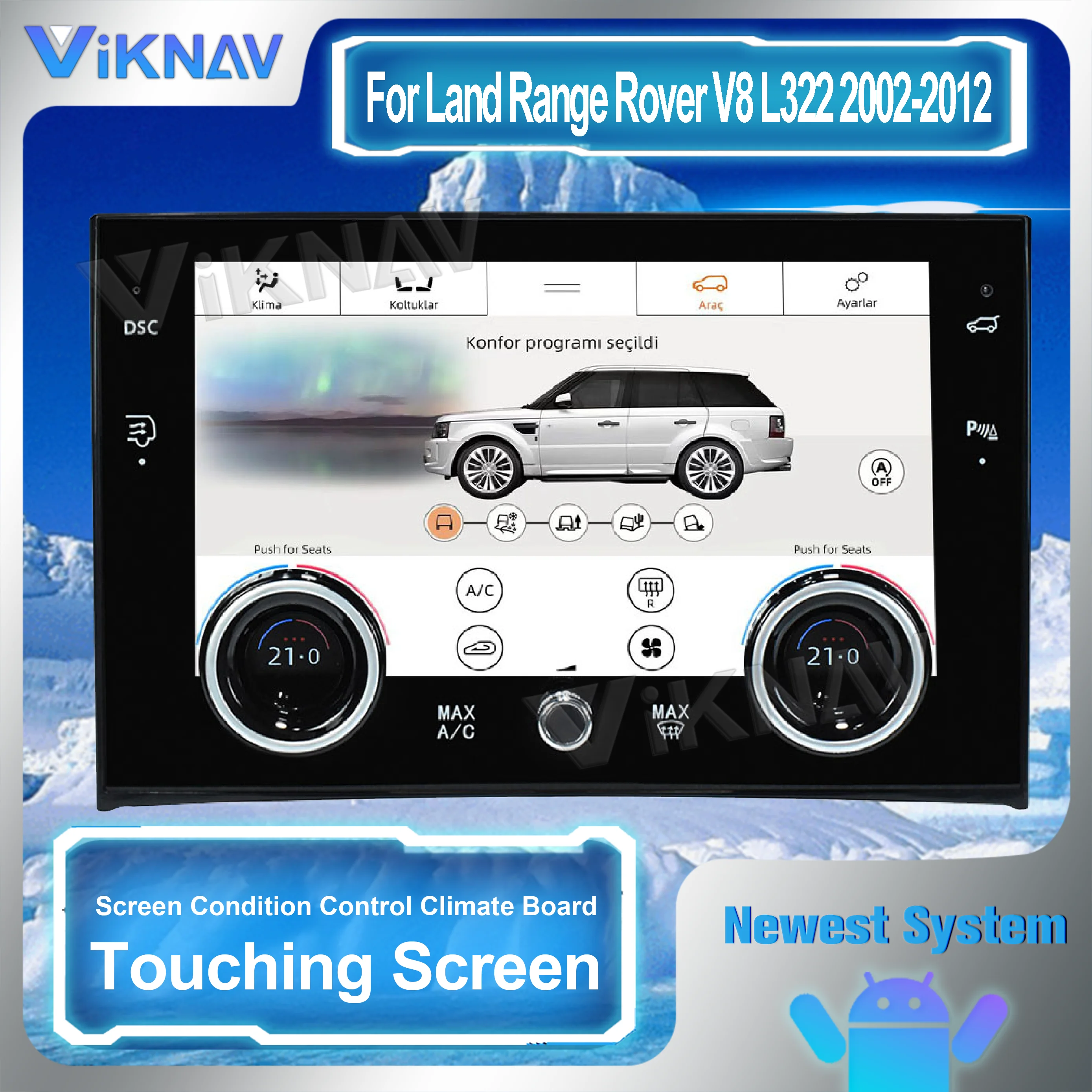 AC Touching Screen For Land Range Rover V8 L322 2002-2012 Climate ...