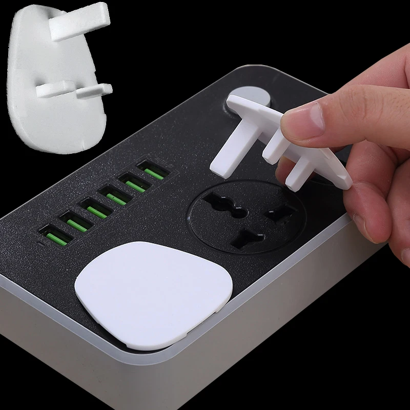 10Pcs British 3 Holes Socket Protector Cover Baby Kids Safety Guard ...