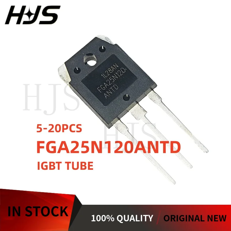 5-20PCS FGA25N120ANTD FGA25N120 25N120 TO-3P IGBT TUBE สำหรับเตา ...