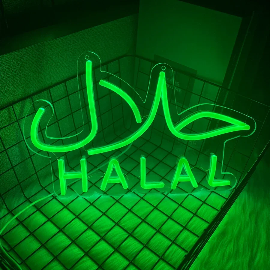 Muslim Food LED Decorative Neon Lights, Catering Stores To Increase The ...