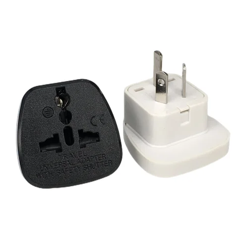 White-Black-3pin-AU-Australia-New-Zealand-Power-Converter-Electric-Plug ...