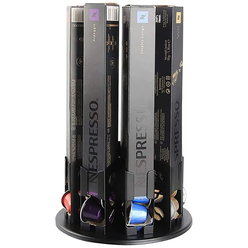 Nespresso-Capsules-Box-Holder-Stand-Rotatable-Rack-Display-Coffee ...