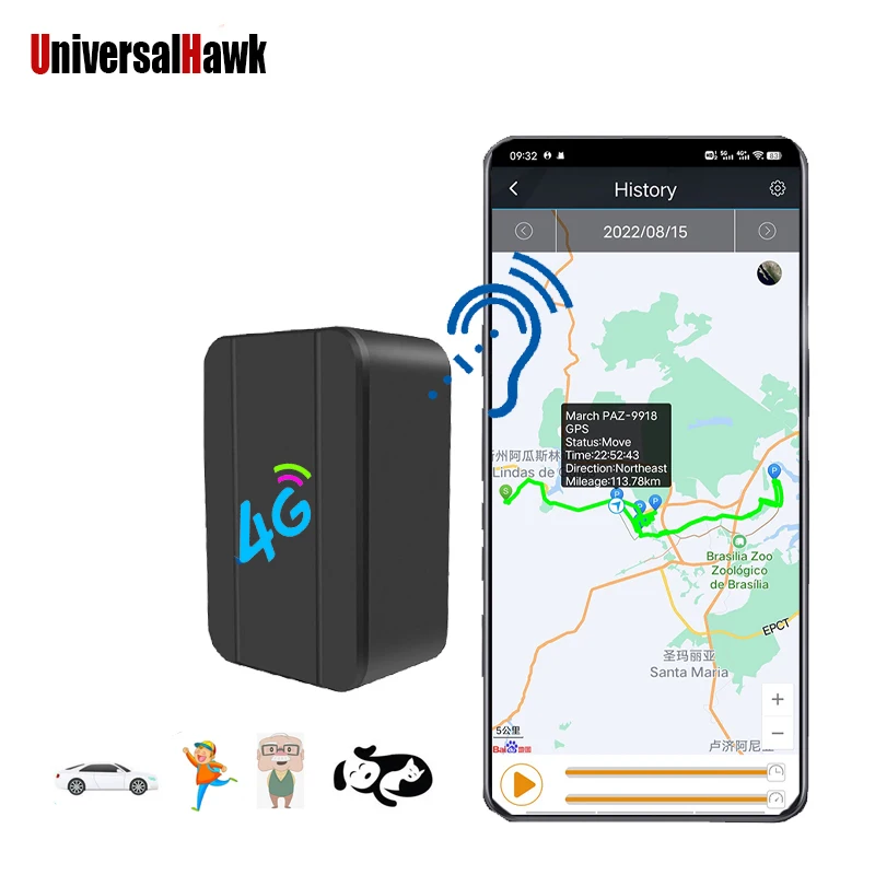 Mini-4g-GPS-Tracker-Haustier-Kinder-pers-nliche-Sprach-monitor-Locator ...