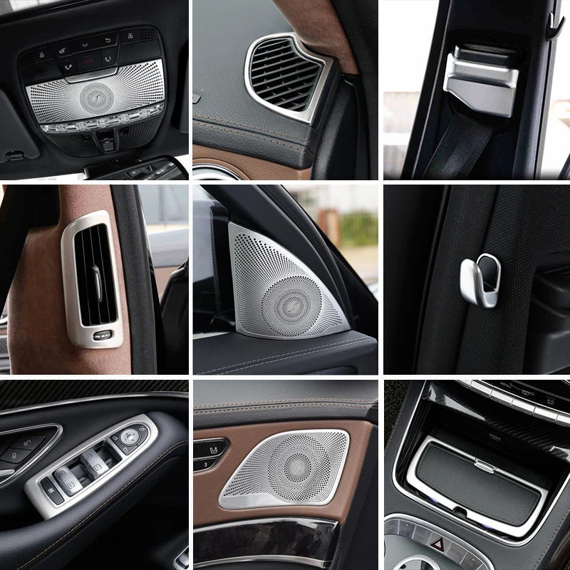For Mercedes Benz S Class W222 S320 S350 Interior Center Console Water ...