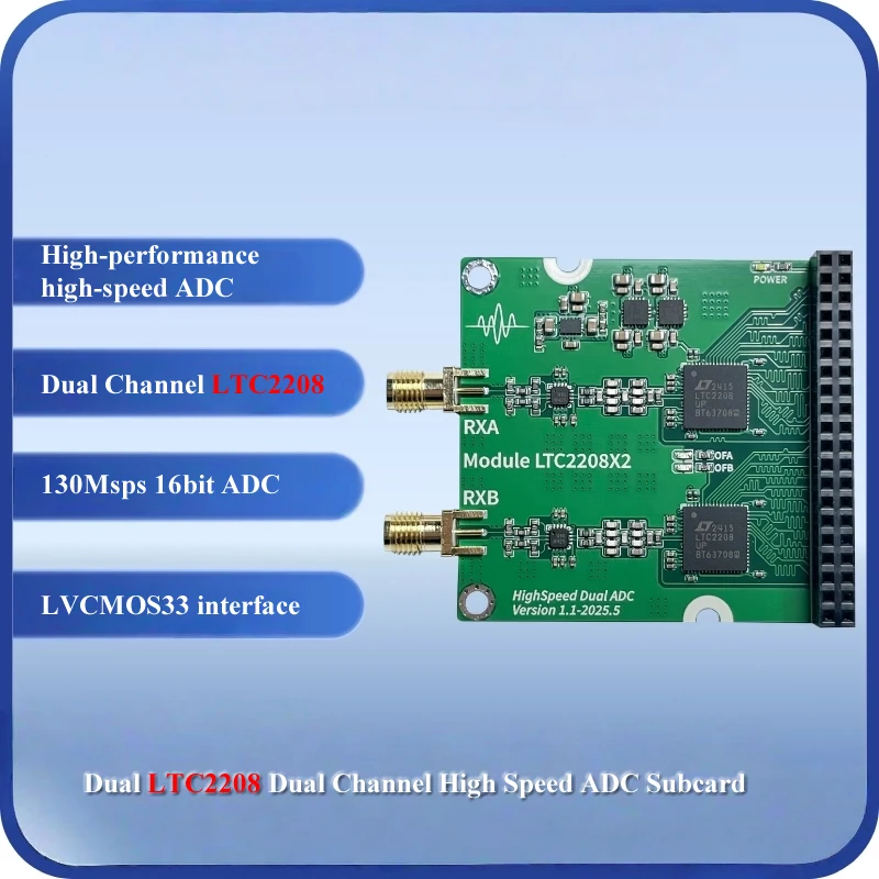 High Speed ADC Module,Arbitrary Waveform Acquisition,Dual Channel ...