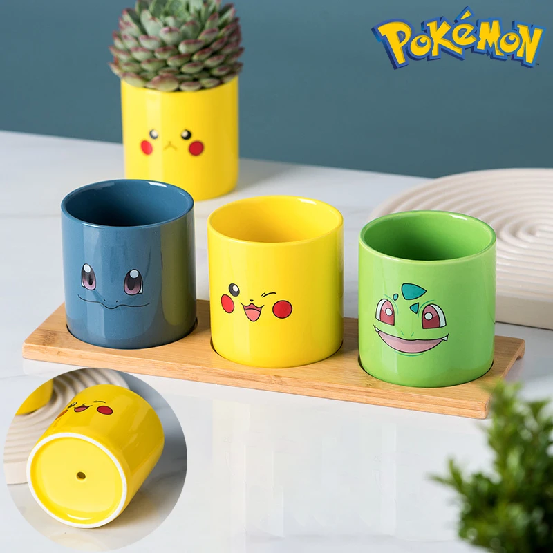 Pokemon Pikachu Flower Pots Anime Succulent Plant Pot for Succulents ...