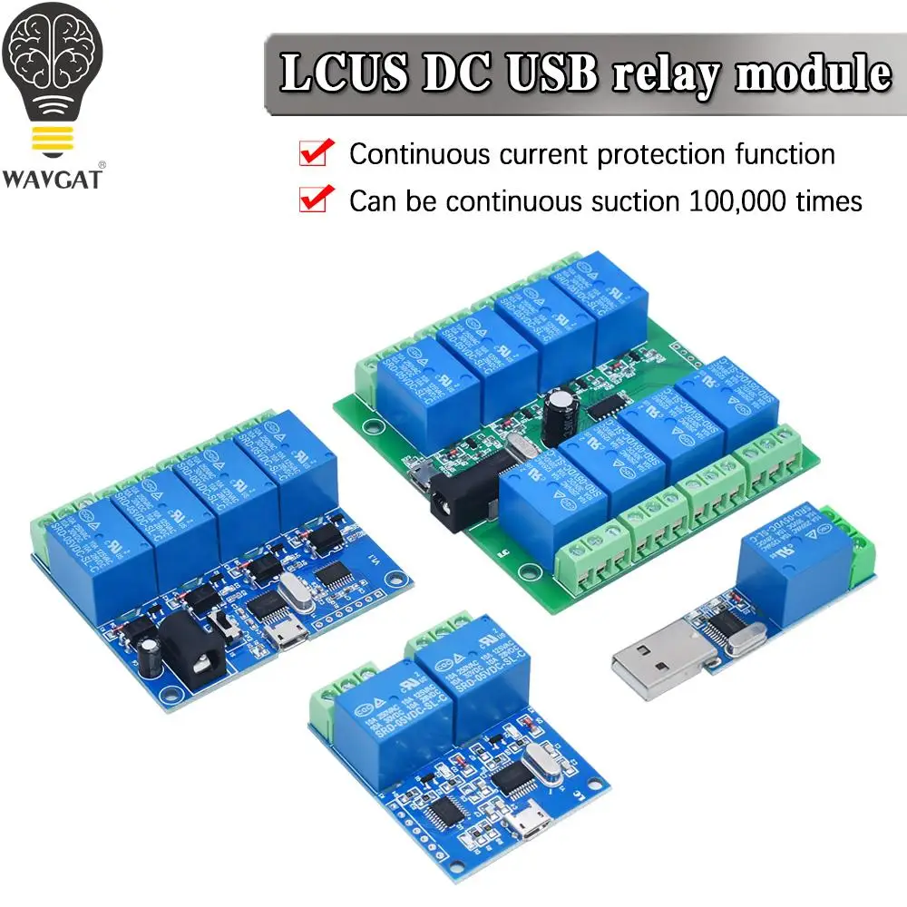 USB-Relay-Module-CH340-USB-Intelligent-Control-Switch-10A-250VAC-30VDC ...