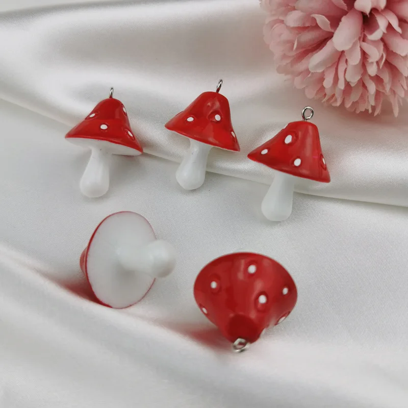 Red-Mushroom-Resin-Encantos-Pingentes-para-Fazer-J-ias-DIY-Brincos ...