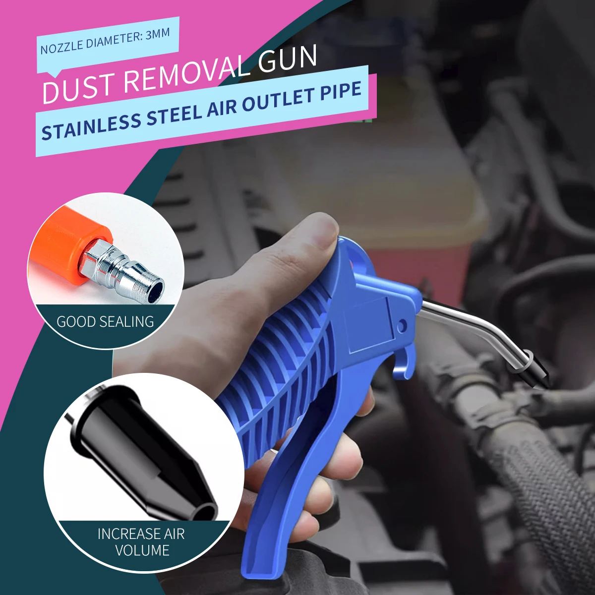 1PCS-Pneumatic-Hardware-Tool-Dust-Removal-Gun-Blowing-Air-Soot-Air-Pump ...