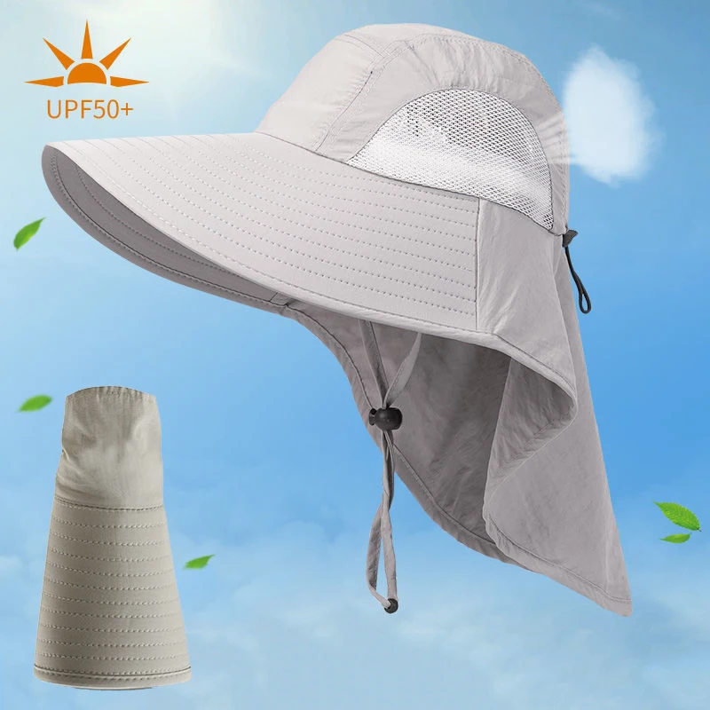 Summer-Sun-Protection-Fishing-Hat-Summer-Breathable-Camping-Hiking-Caps ...
