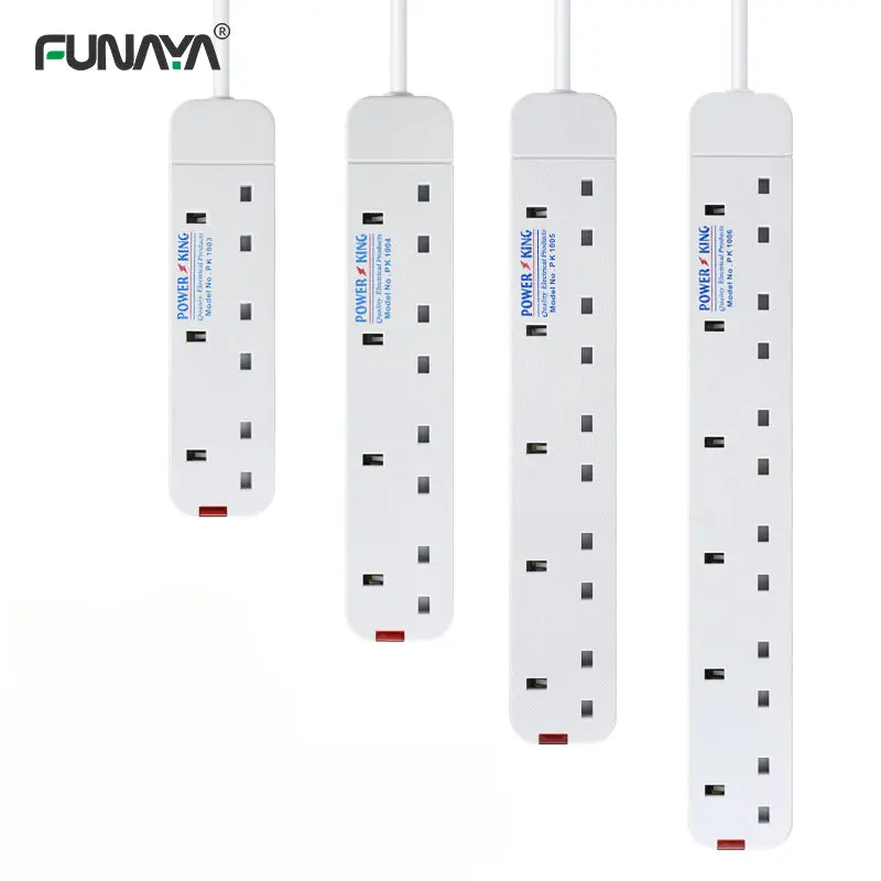 UK-Power-Strip-Sockets-3-4-5-6-Outlets-AC100-250V-13A-3000W-White ...