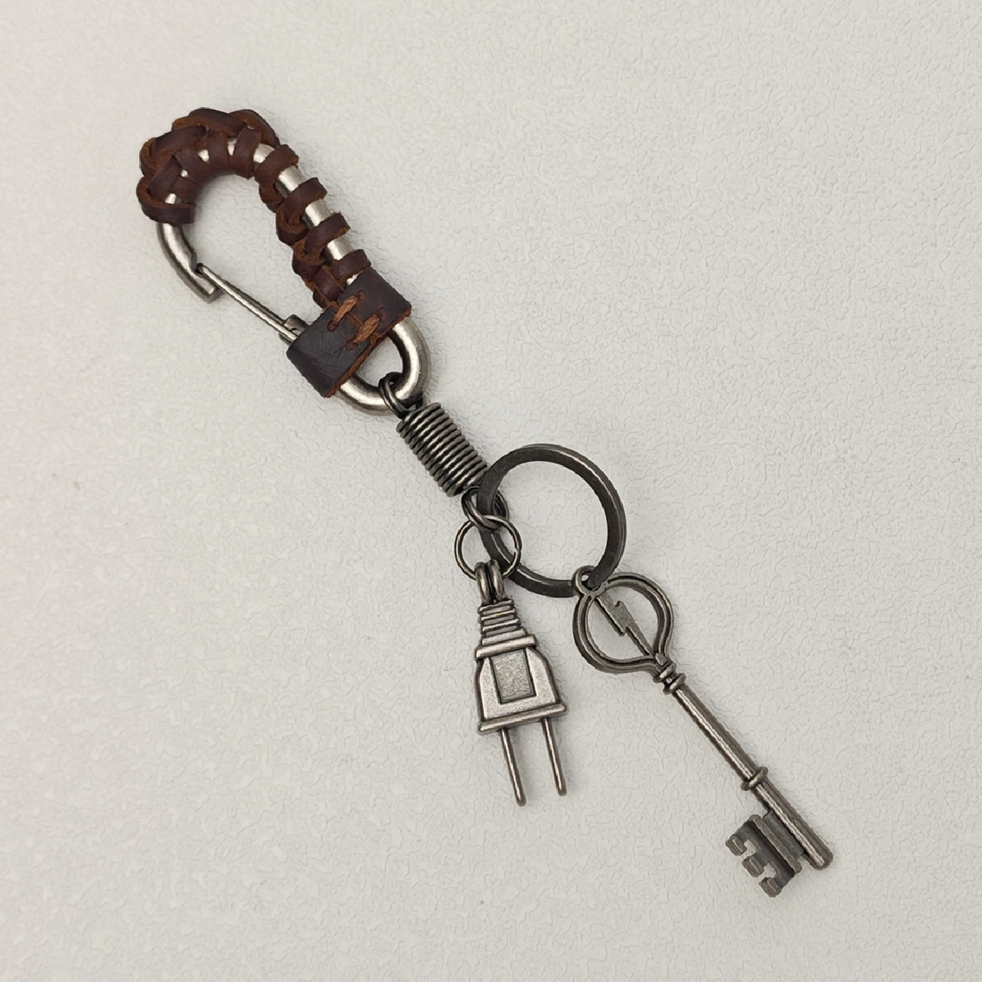 Man-s-Biker-Electric-plugs-Punk-Key-Chain-Ring-Waist-Hanging-Chain ...