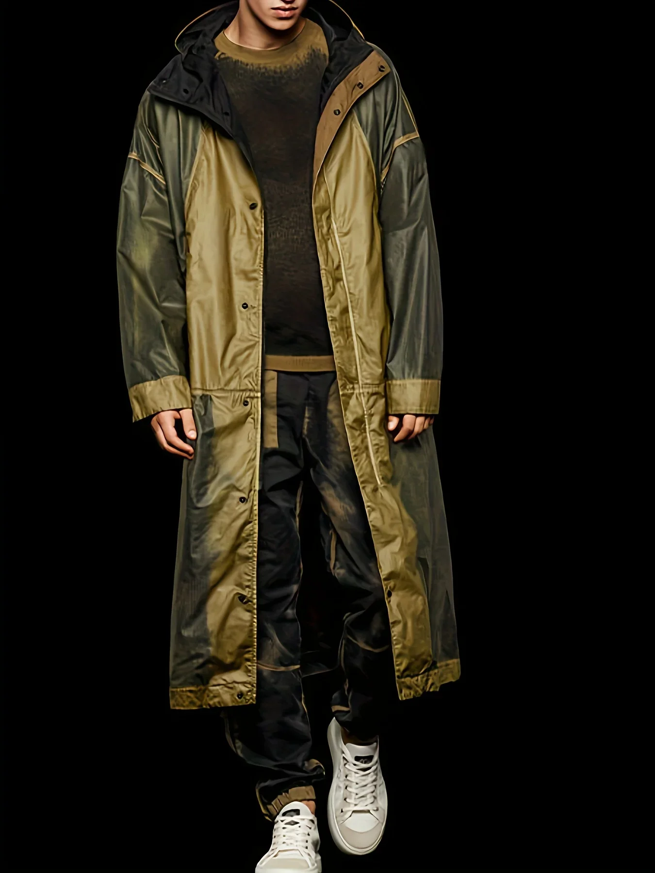 Plus-Size-Men-s-Contrast-Color-Hooded-Jacket-Windbreaker-Fall-Winter ...