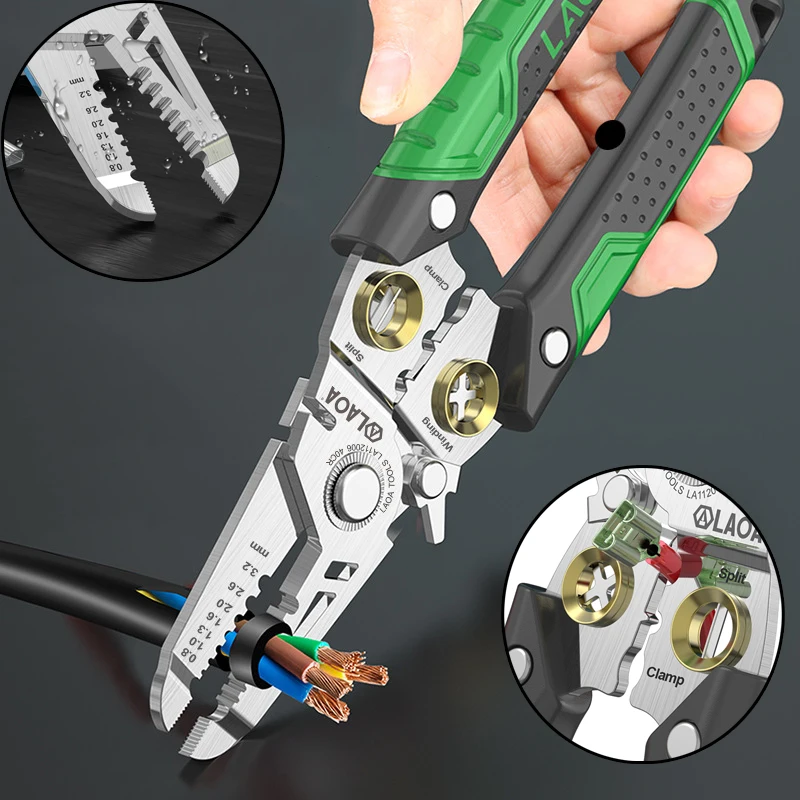 Multifuncional-Wire-Stripping-Alicadores-Corte-de-Cabo-Eletricista ...