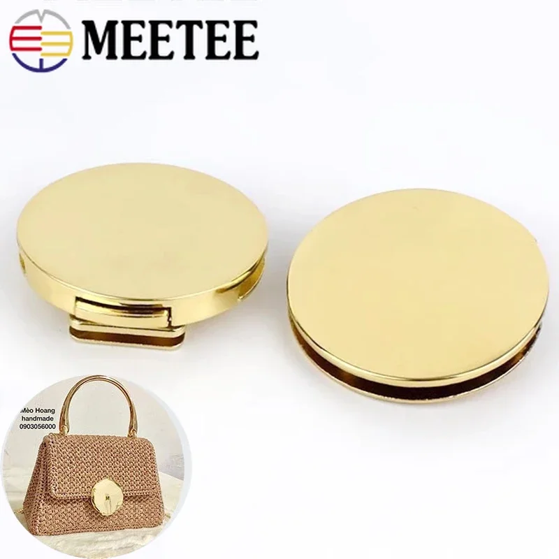 1-2Pcs-Women-Bag-Lock-Clasp-Metal-Buckle-Handbag-Closure-Twist-Turn ...