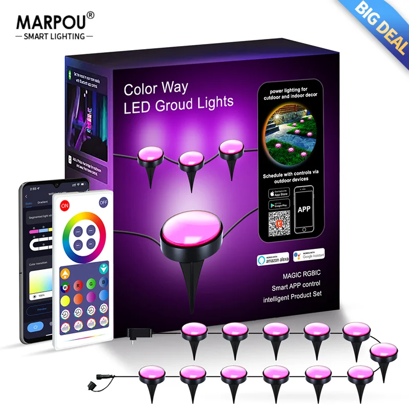 Smart Garden Lights Outdoor | Rgb Garden Lights Outdoor | Led Light ...