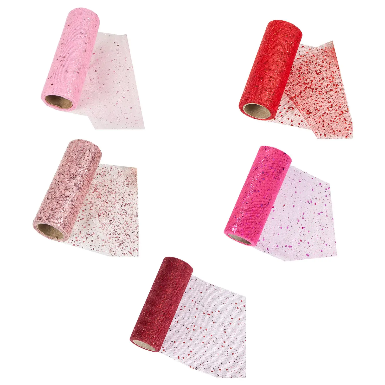 Sequined-Mesh-Tulle-Ribbon-10-Yards-Handmade-DIY-Width-15cm-Glitter ...