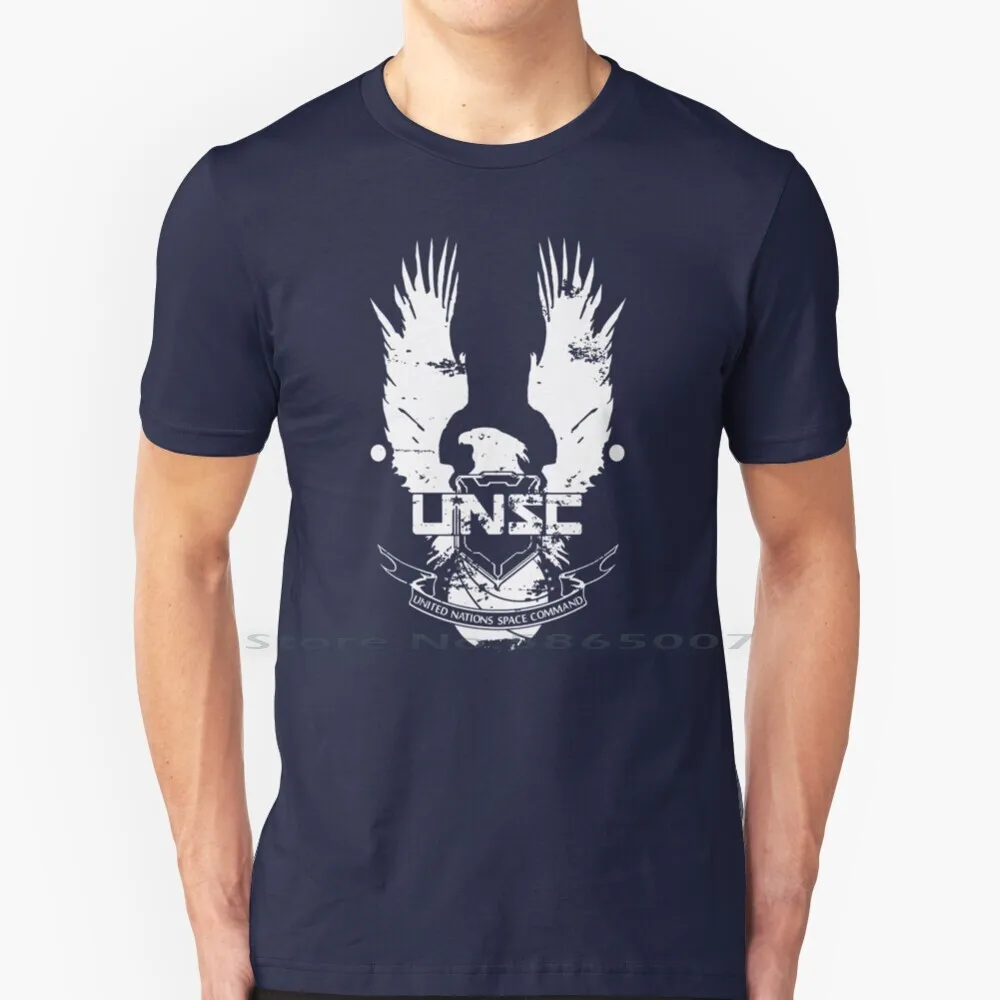Unsc-Worn-Logo-High-Quality-T-Shirt-100-Cotton-Unsc-Worn-Distressed ...