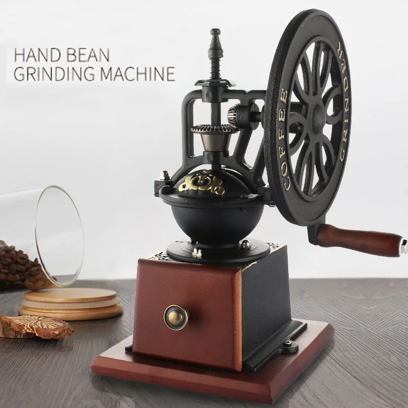 Classical-Wooden-Manual-Hand-Coffee-Bean-Grinder-Retro-Handmade-Coffee ...