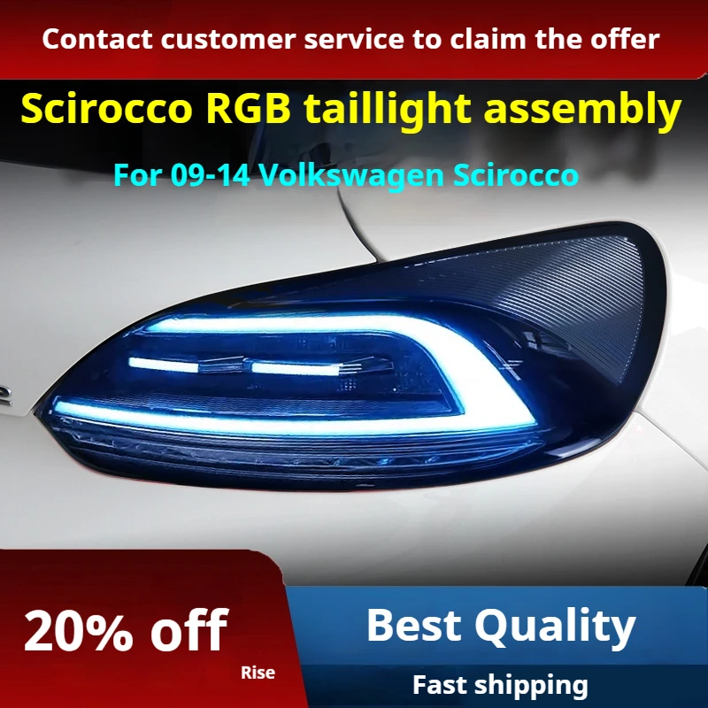 FT Car Lights For VW Scirocco RGB Taillights 2009-2014 Scirocco LED ...