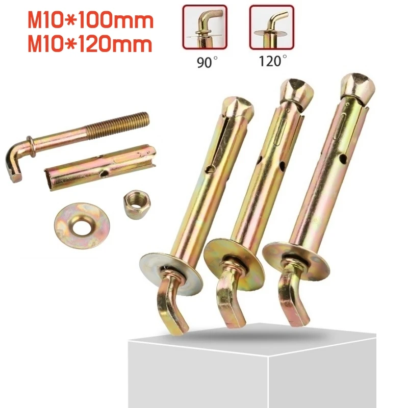 1~5pcs Heavy Duty Wall Hook Fixing Bolt Expansion Hook Expansion Screw ...