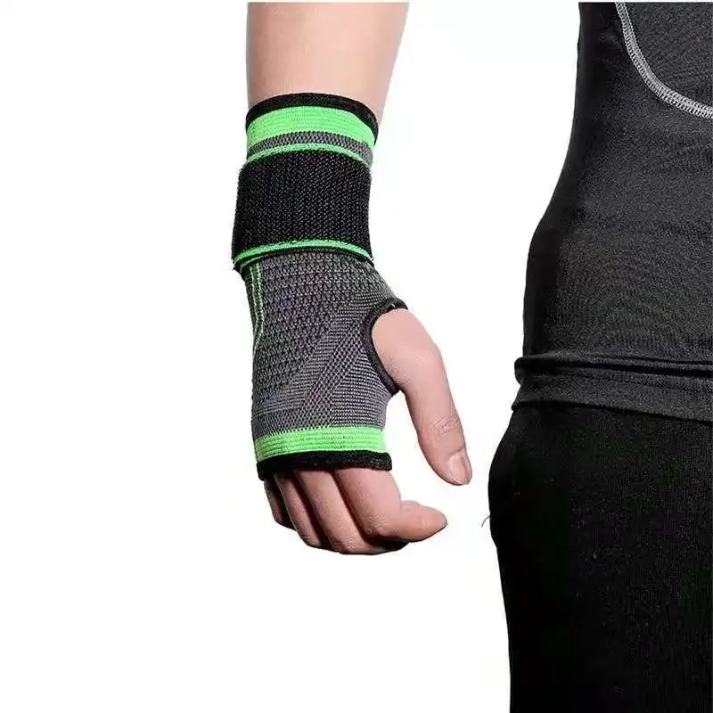 Compression Wrist Brace with Pressure Belt Sport Protection Wristband ...