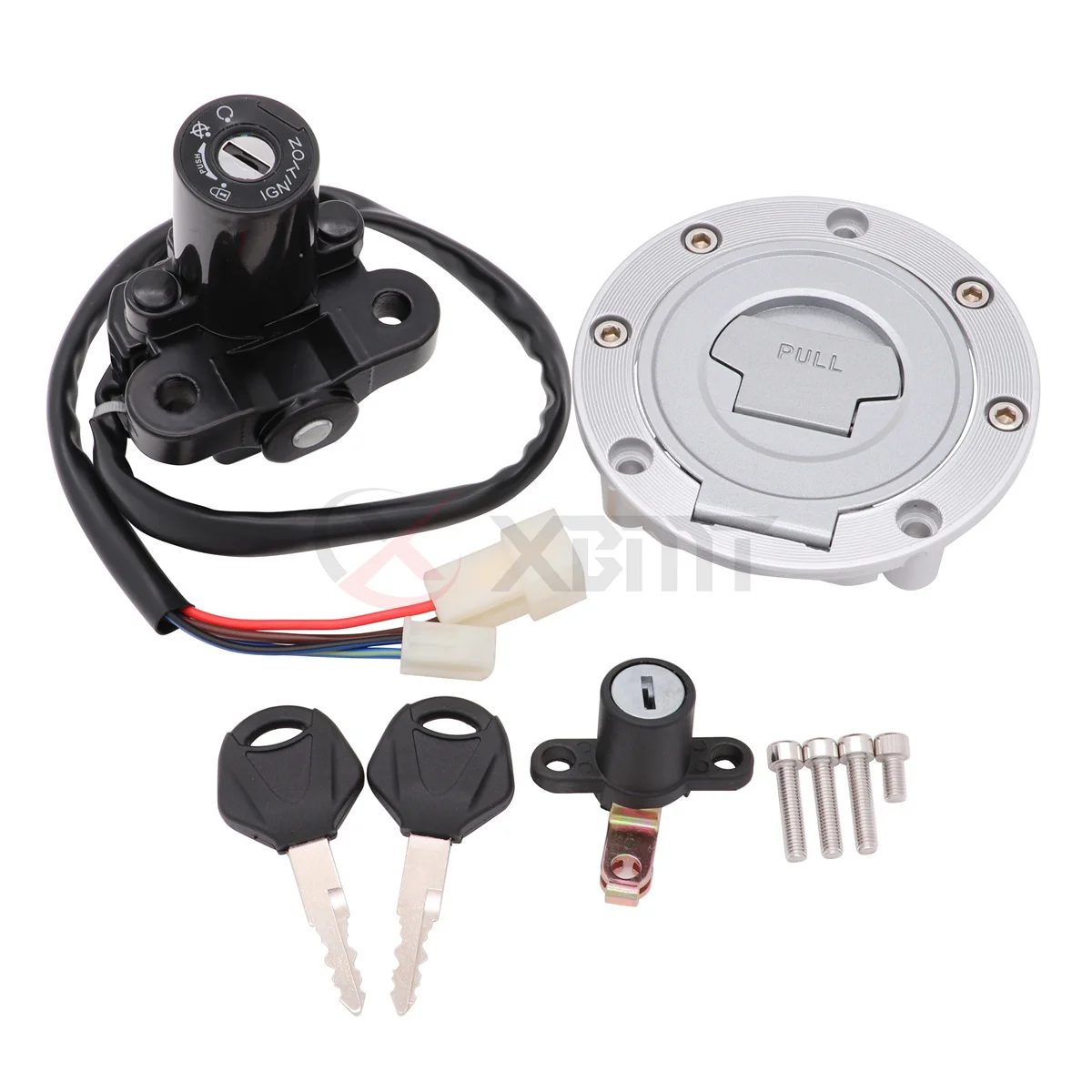 Motorcycle Ignition Switch Ignition Switch Fuel Gas Tank Cap Keys Lock ...