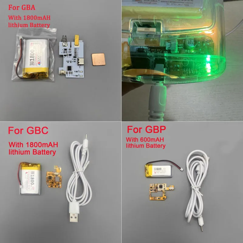 For-GAMEBOY-ADVANCE-GBA-GBC-GBP-Support-Original-Shell-Charging-Module ...