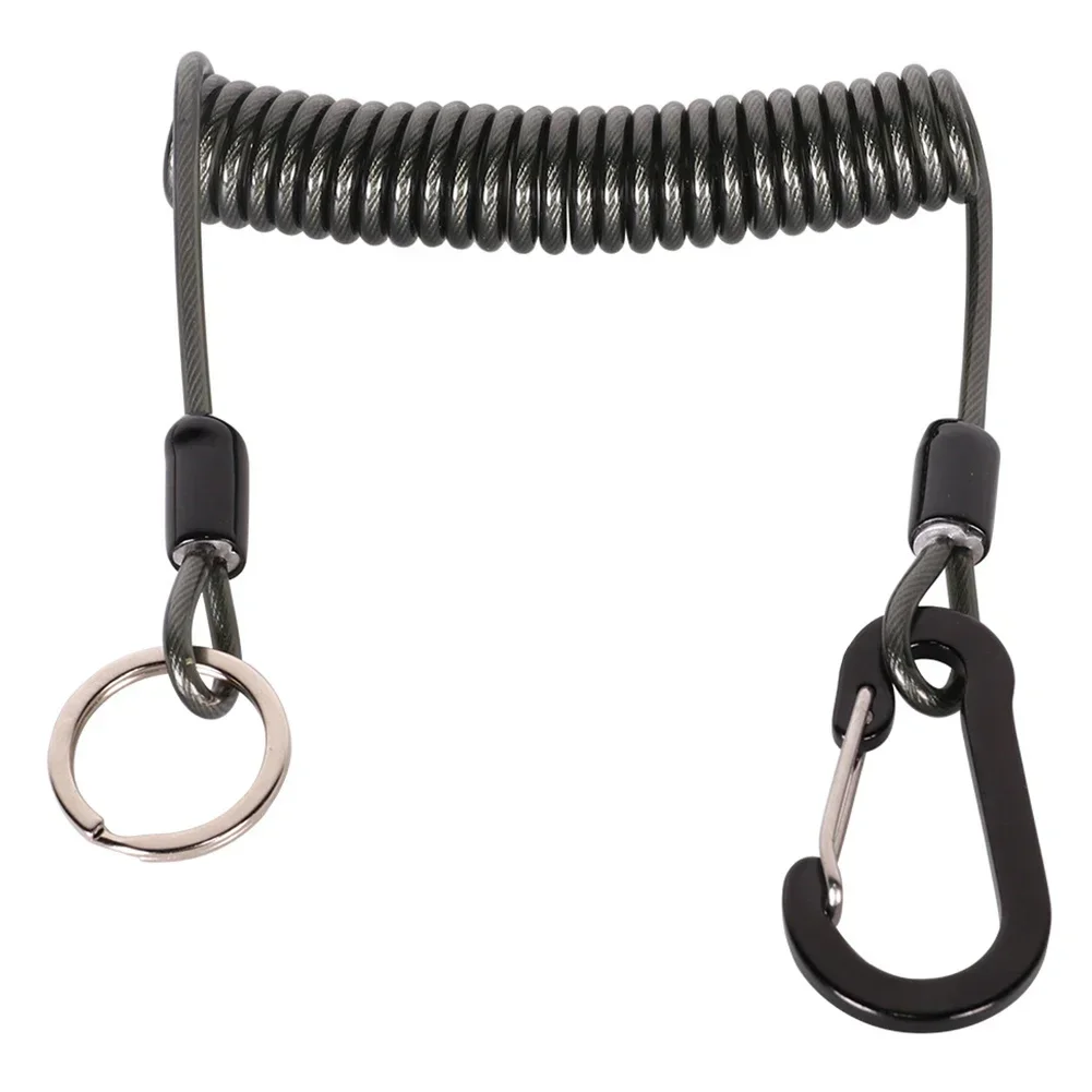 Fishing Missed Rope Anti-lost Spiral Spring Lure Pliers Lanyard Wire ...