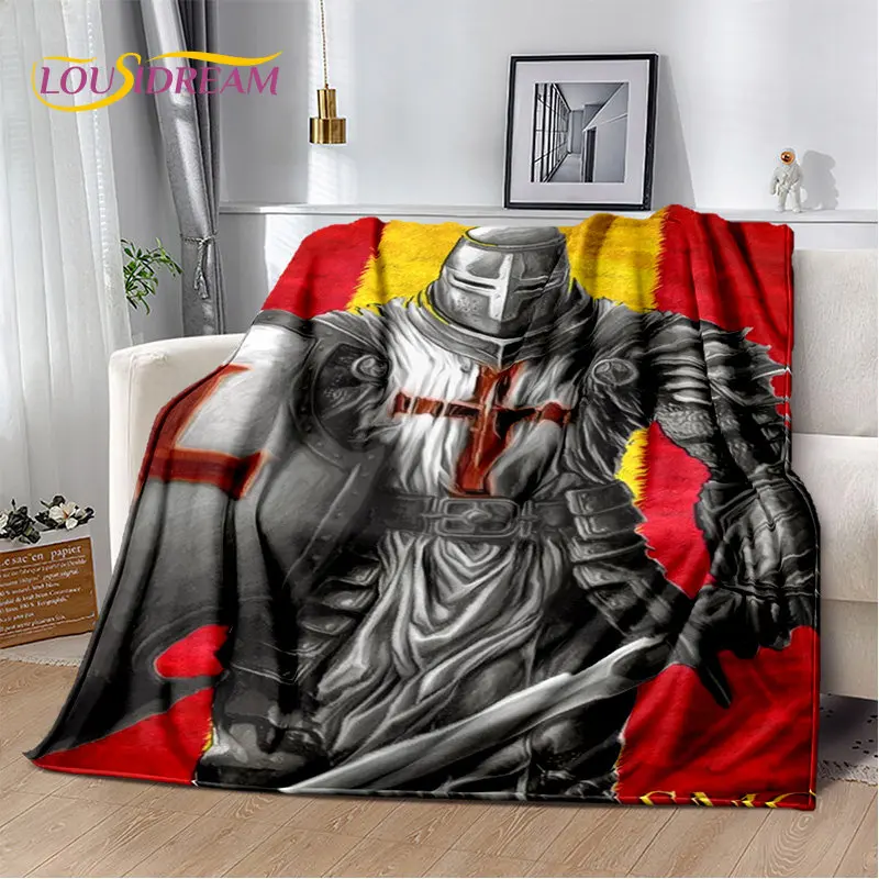 Cavalier Knight Templar Crusaders Game Soft Plush Blanket,Flannel ...