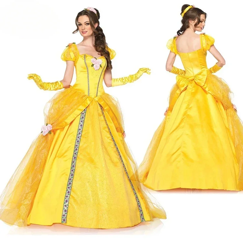 Princess-Bella-Cosplay-Costumes-Adult-Beauty-And-The-Beast-Dress ...