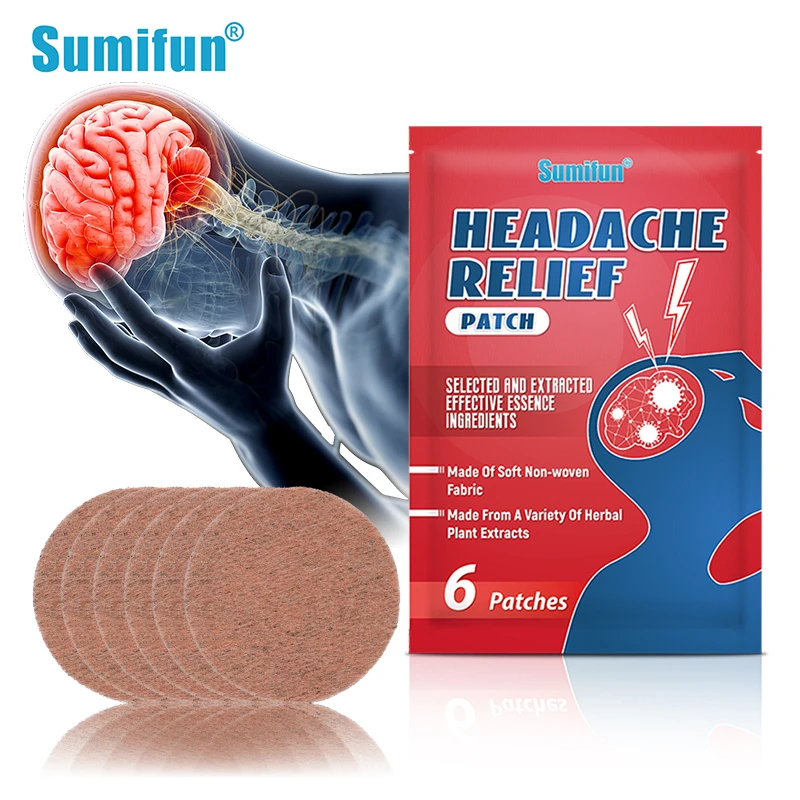 6Pcs-Sumifun-Headache-Relief-Patch-Improve-Insomnia-Migraine-Dizzy ...