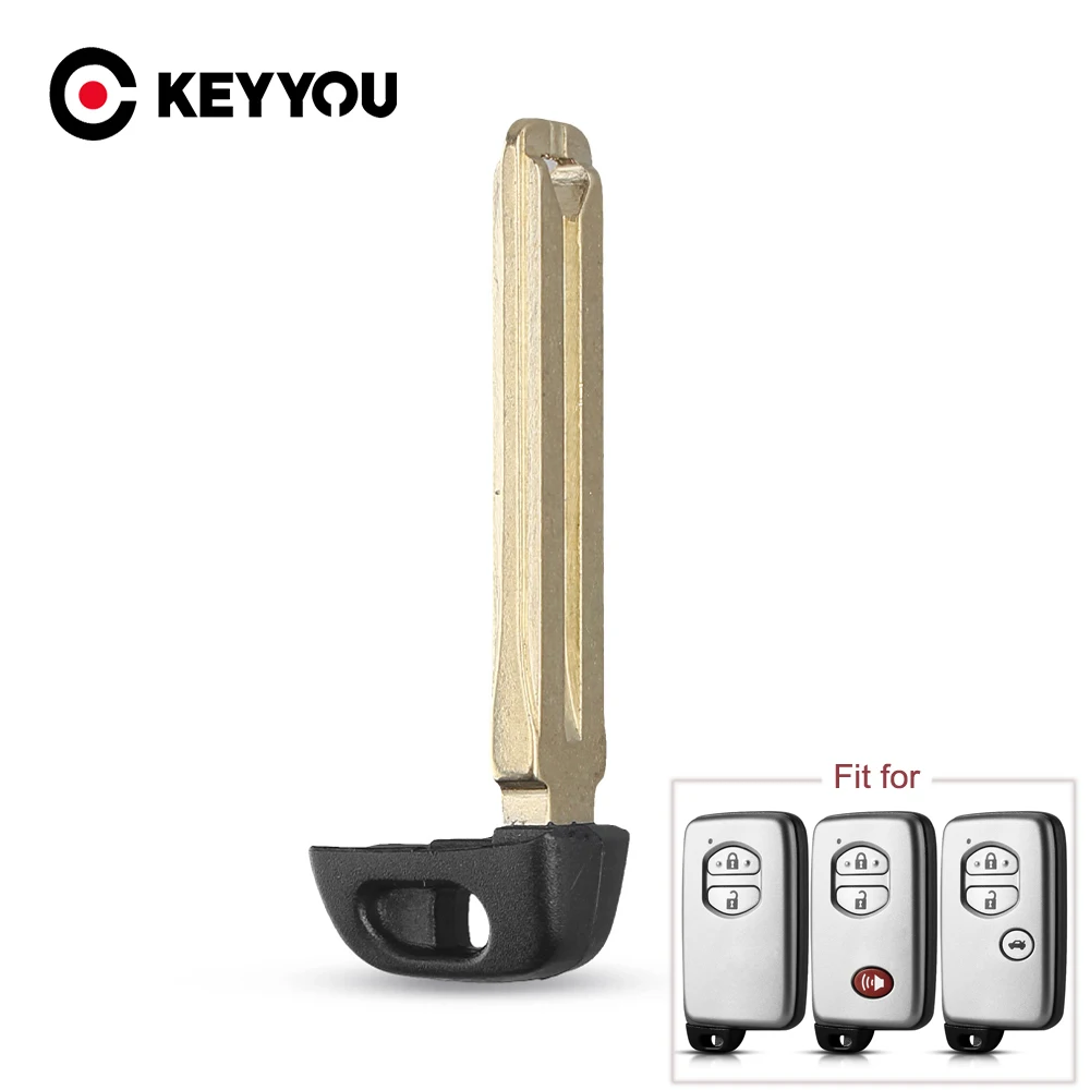 KEYYOU Emergency Smart Prox Remote Key Fob Uncut Blade Blank Insert ...