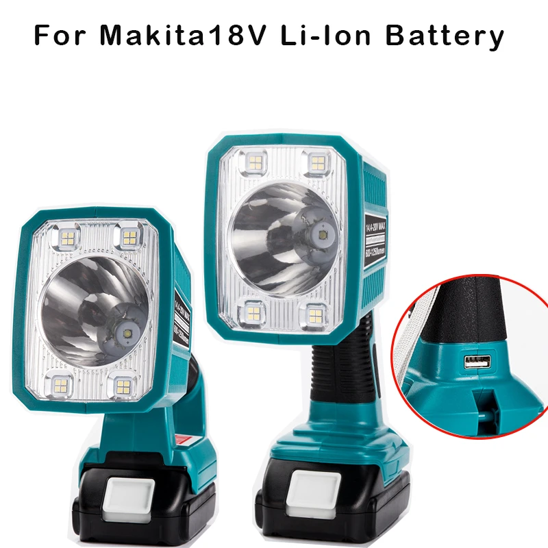 Led Work Light Makita Battery | Spotlight Makita 18v | Makita Light 18v ...