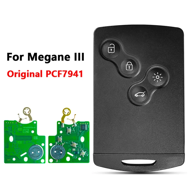 XNRKEY 4 Button Smart Card Remote Key PCF7941/PCF7952 Chip 433Mhz for ...