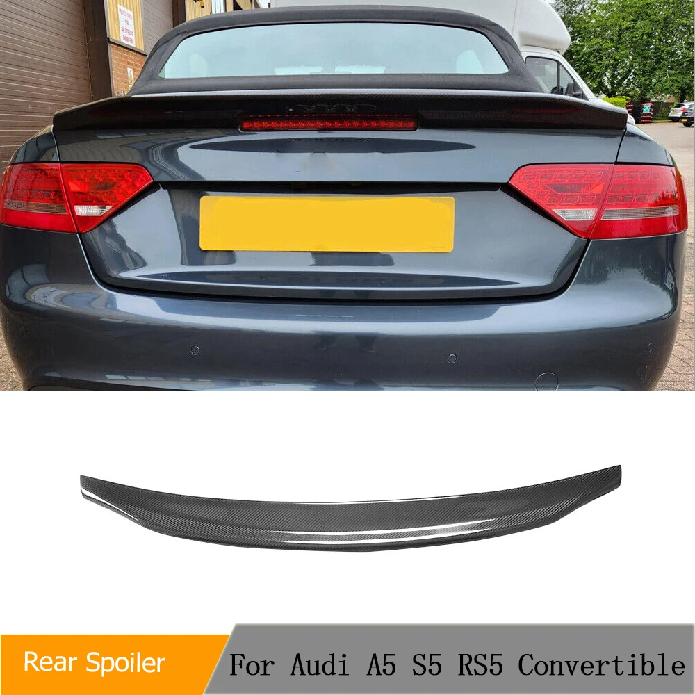 Car-Spoiler-For-Audi-A5-Base-Sline-S5-Convertible-2008-2016-Carbon ...