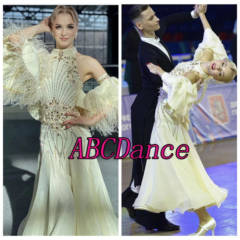 Vestido moderno da dança do salão de baile do tango da valsa, vestido ...