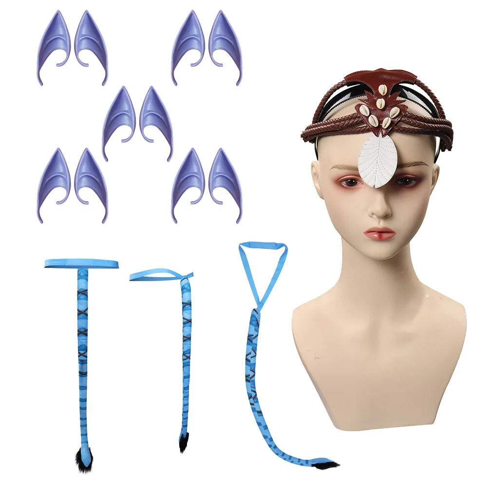Avatar-The-Way-of-Water-Ronal-Cosplay-Headband-Headclip-Tail-Ears ...
