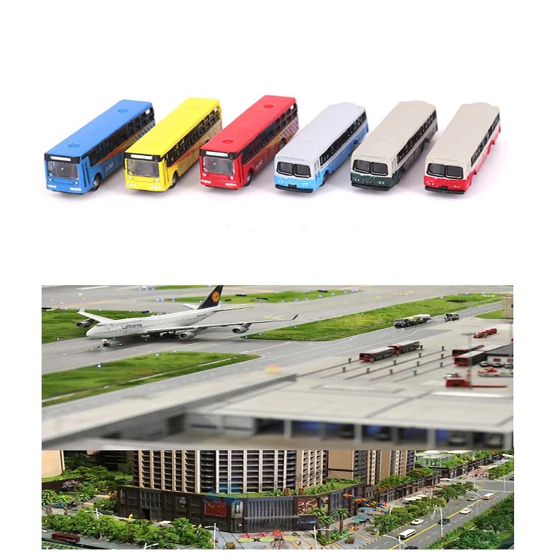 1PCS N Scale 1/150 Metal Miniature Model Bus For Garden /Railway ...