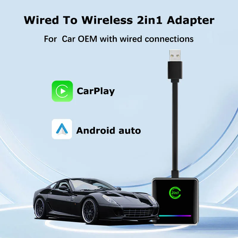 New-Car-Wired-To-Wireless-Carplay-Box-2in1-Carplay-Anddroid-Auto-MIni ...