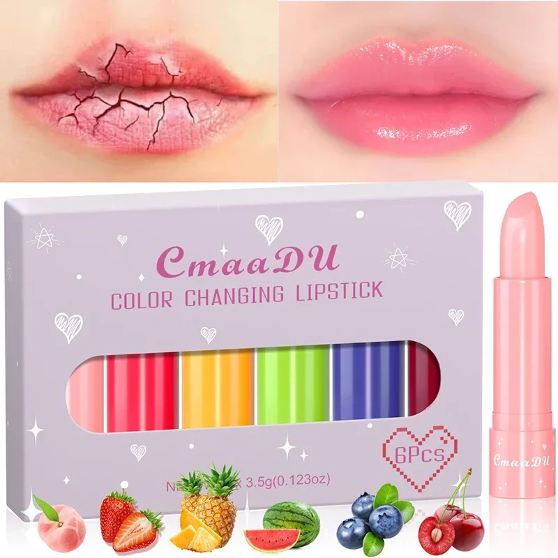 Fruit-Flavored-LipGloss-Temperature-Color-Changing-Mirror-Lipstick-Set ...
