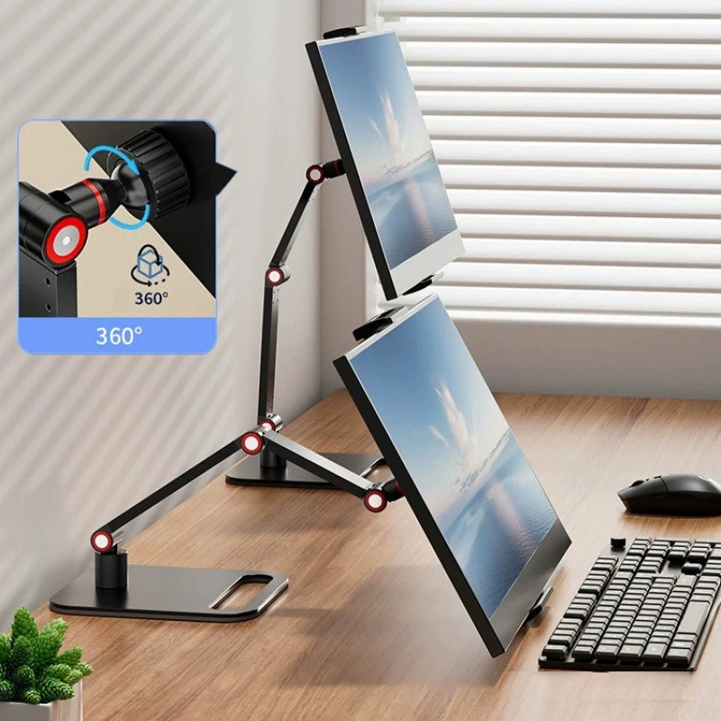 Portable-Monitor-Desk-Holder-Metal-Stand-16-Inch-Universal-Expandable ...