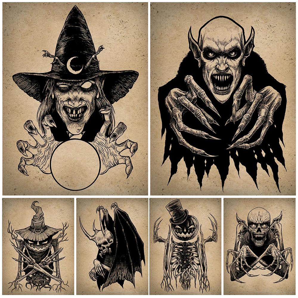 Vintage Vampire Illustration