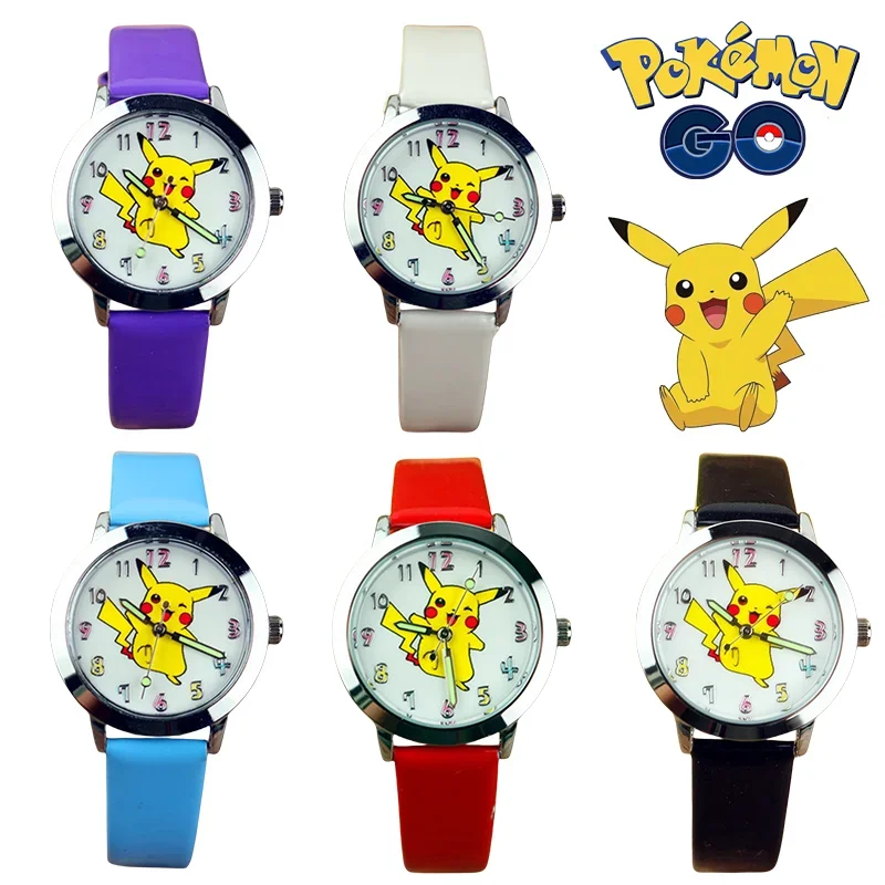 Pokemon-Pikachu-Cartoon-Children-Quartz-Watch-Anime-Figure-Wrist ...
