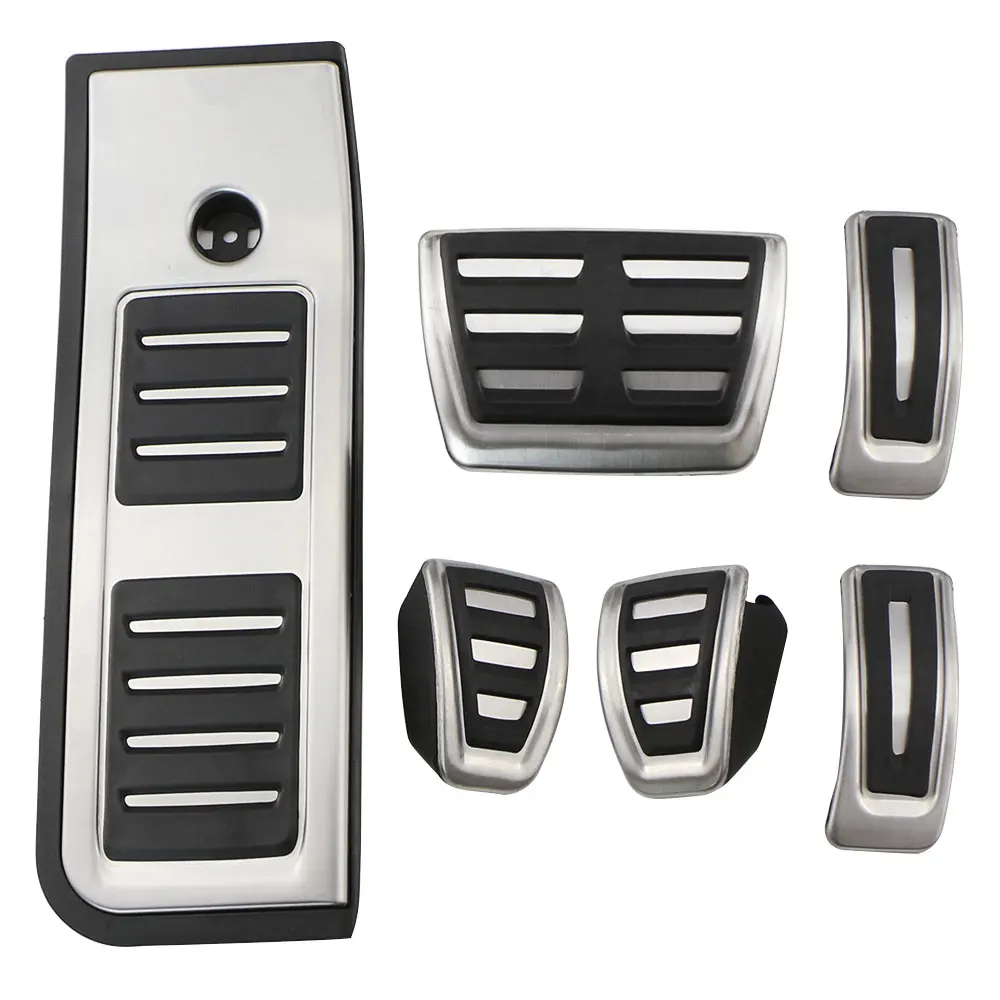 Stainless Steel Car LHD Pedals Gas Fuel Brake Footrest Pedal Cover Pad ...